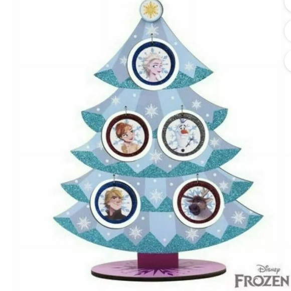Disney | Toys | Disney Frozen Glittery Blue And Mini Christmas Tree ...